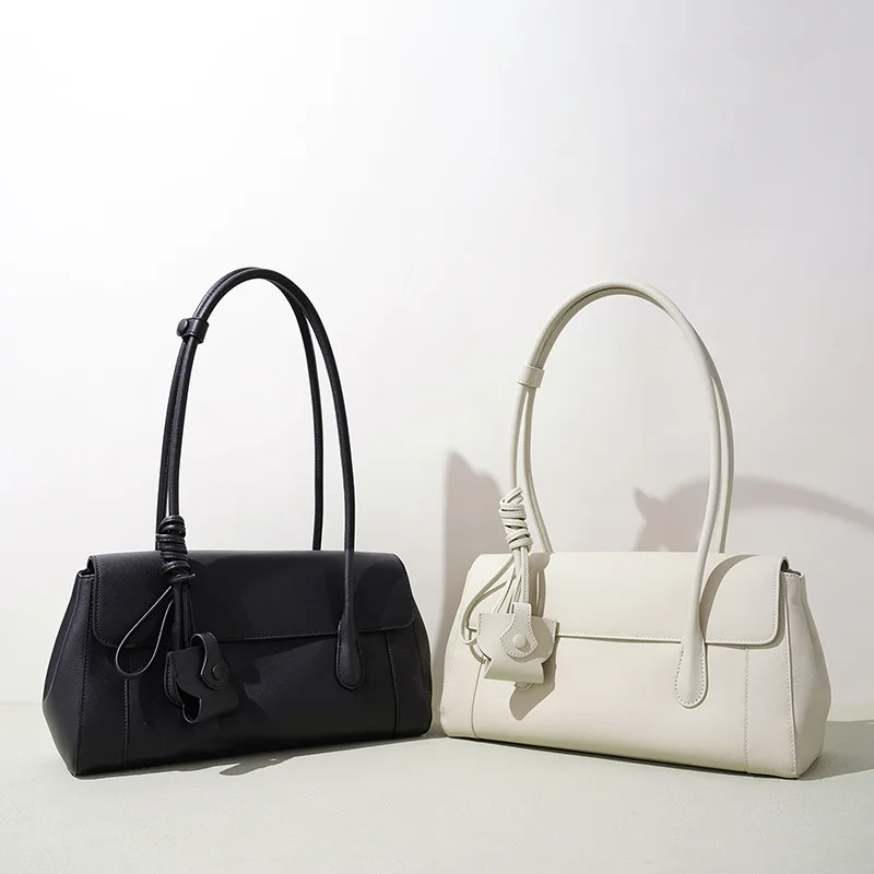 Genuine Leather Women's Shoulder Bag Large Capacity Cowhide Luxury ...