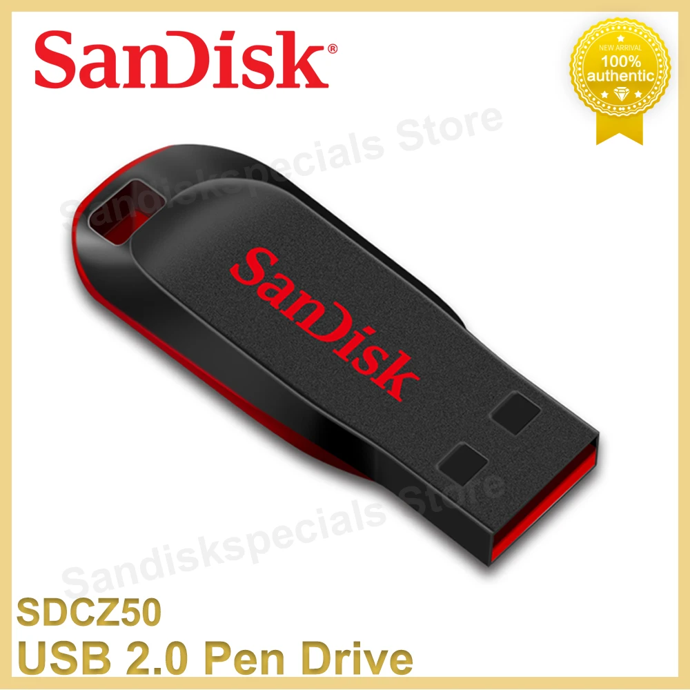 SanDisk-unidad-Flash-Cruzer-Blade-SDCZ50-Pendrive-USB2-0-16GB-32GB-64GB ...