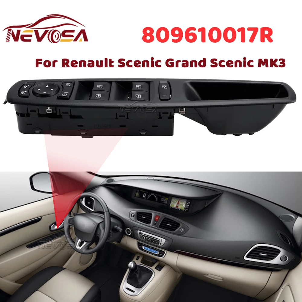 809610017R For Renault Grand Scenic 3 MK3 2009-2013 Front Left Driver ...