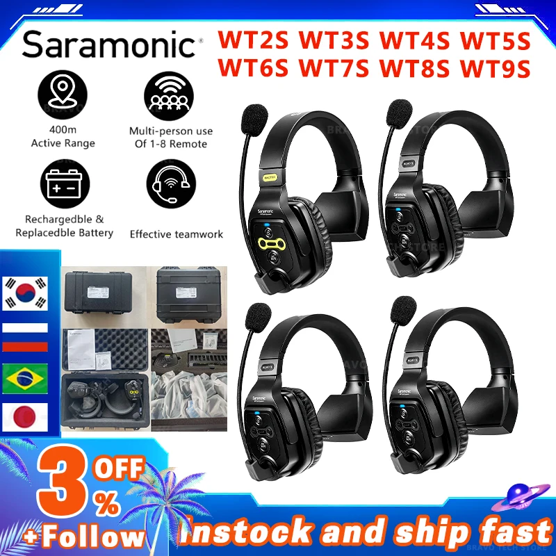Saramonic-Witalk-WT5S-WT3S-WT4S-WT6S-WT7S-WT8S-WT9SFull-Duplex ...