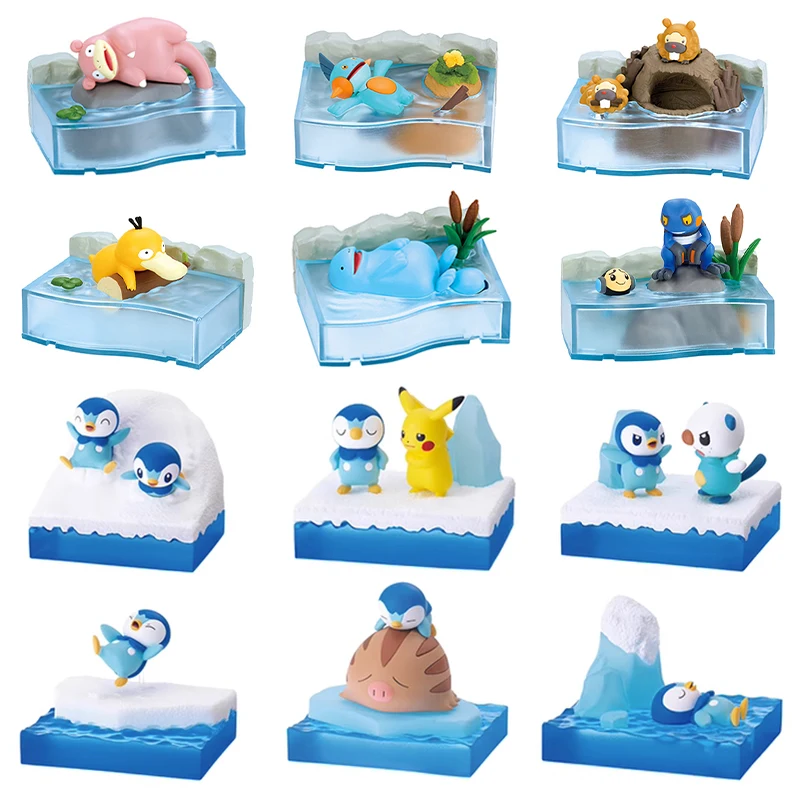 Rement-Pok-mon-In-river-rest-time-Snow-World-Croagunk-Quagsire-Slowpoke ...