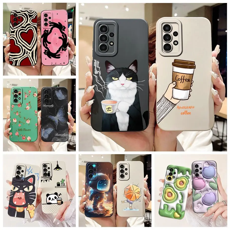 For Samsung Galaxy A52 A52s A72 5G Case Stylish Candy Painted Cover ...