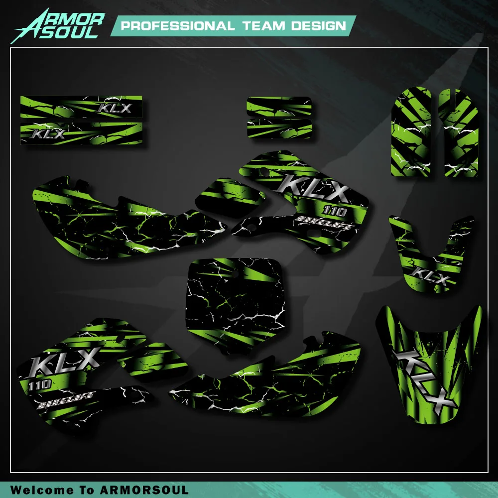 For KAWASAKI KX65 2000-2013 KLX110 2000-2009 KX 65 KLX 110 Armorso ...