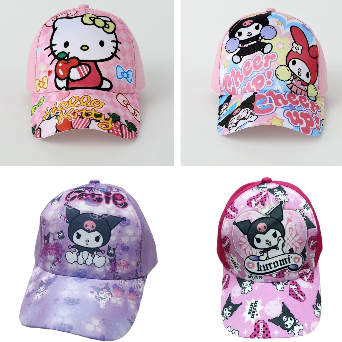 New-Kuromi-Hello-Kitty-Sanrio-Baseball-Cap-Student-Outdoor-Sports ...