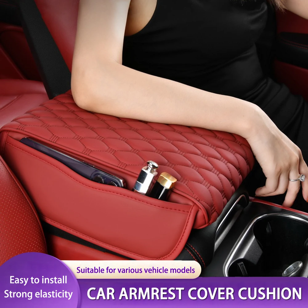 Car-Armrest-Mat-Wave-Embroider-Center-Console-Arm-Rest-Protection ...