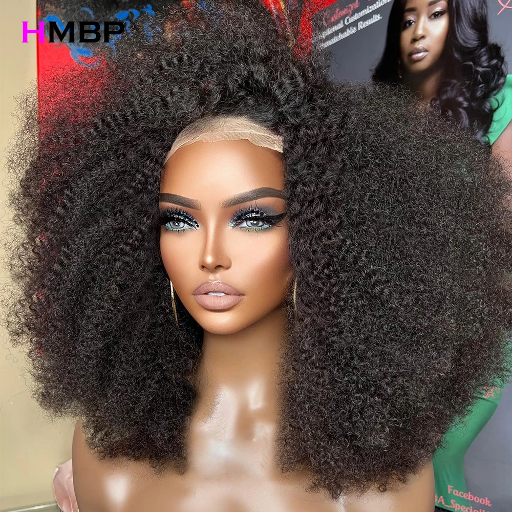 Afro-Kinky-Peruca-Encaracolada-HD-Lace-Frontal-Peruca-La-o-Transparente ...