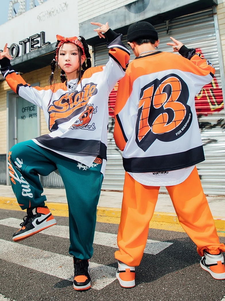 Street-Dance-Hip-Hop-Clothing-For-Girls-Loose-Sweatshirt-Sports-Pants ...