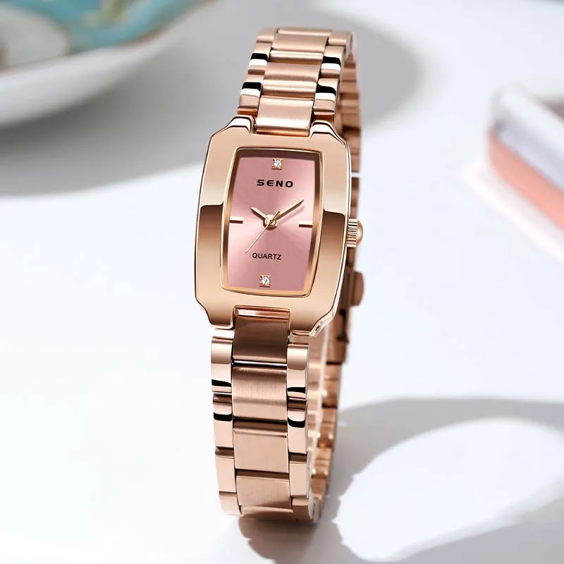 Quartz Watches For Girls New Fashion Square Shape Fashion Jewelry ...