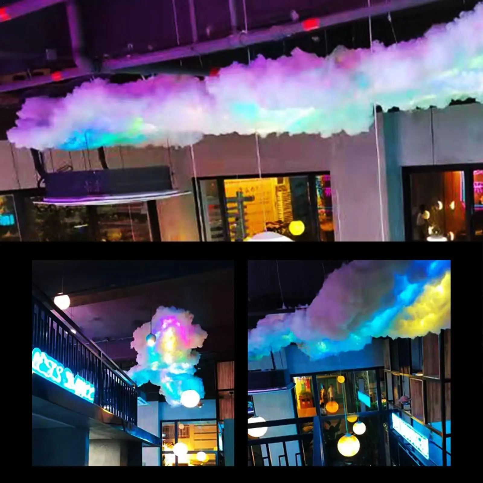 Thundercloud Led Rgb Intelligent 3d, Fond De Lumière Décoratif, Salle ...