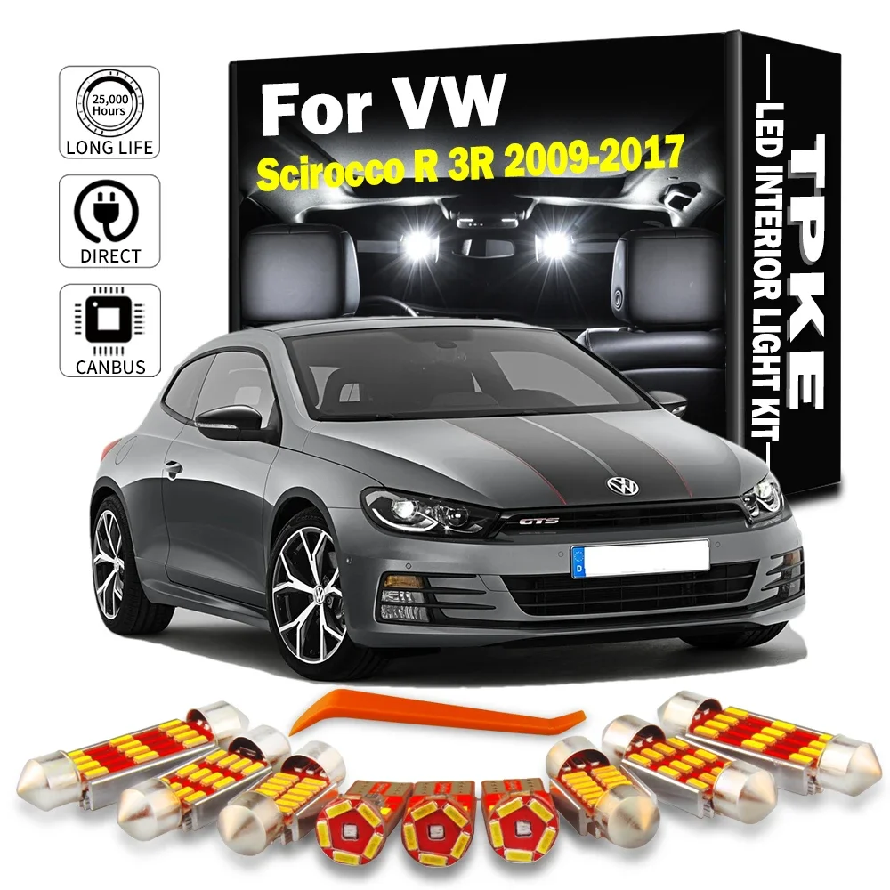 TPKE 12Pcs Car Bulbs Canbus Vehicle LED Interior Light Kit For ...