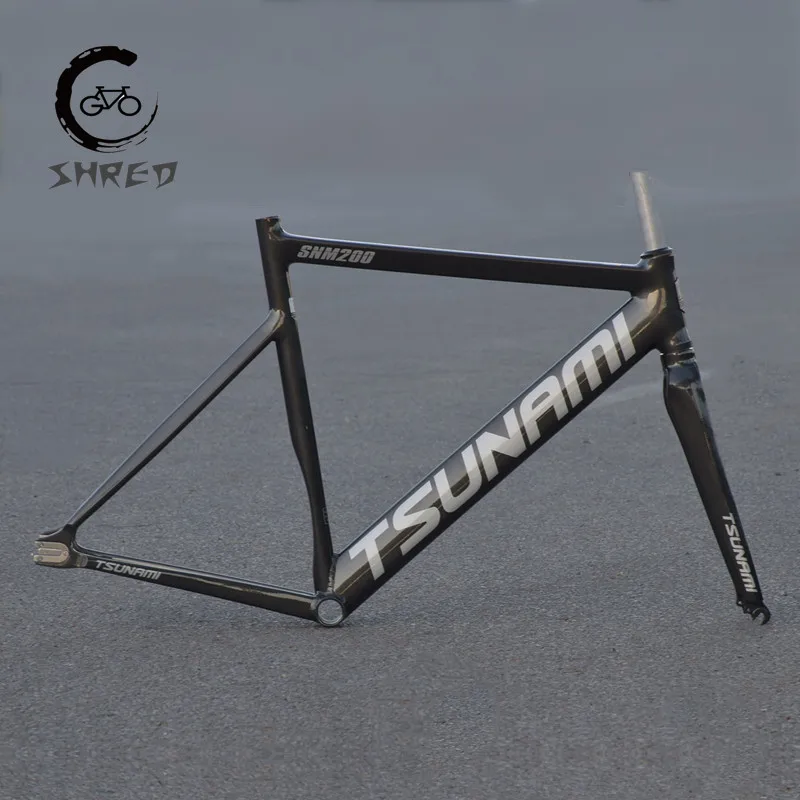 TSUNAMI SNM200 Frameset 700C Aluminum Fixed Gear Bike Frame Racing ...