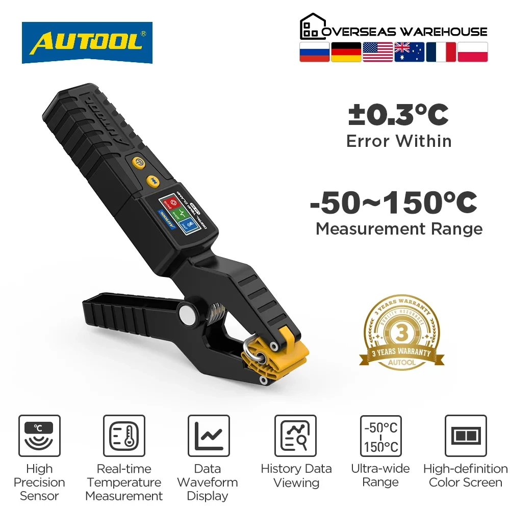 Power Probe 3 KAISAL HVAC Pipe Clamp Thermometer High Accurate Real ...