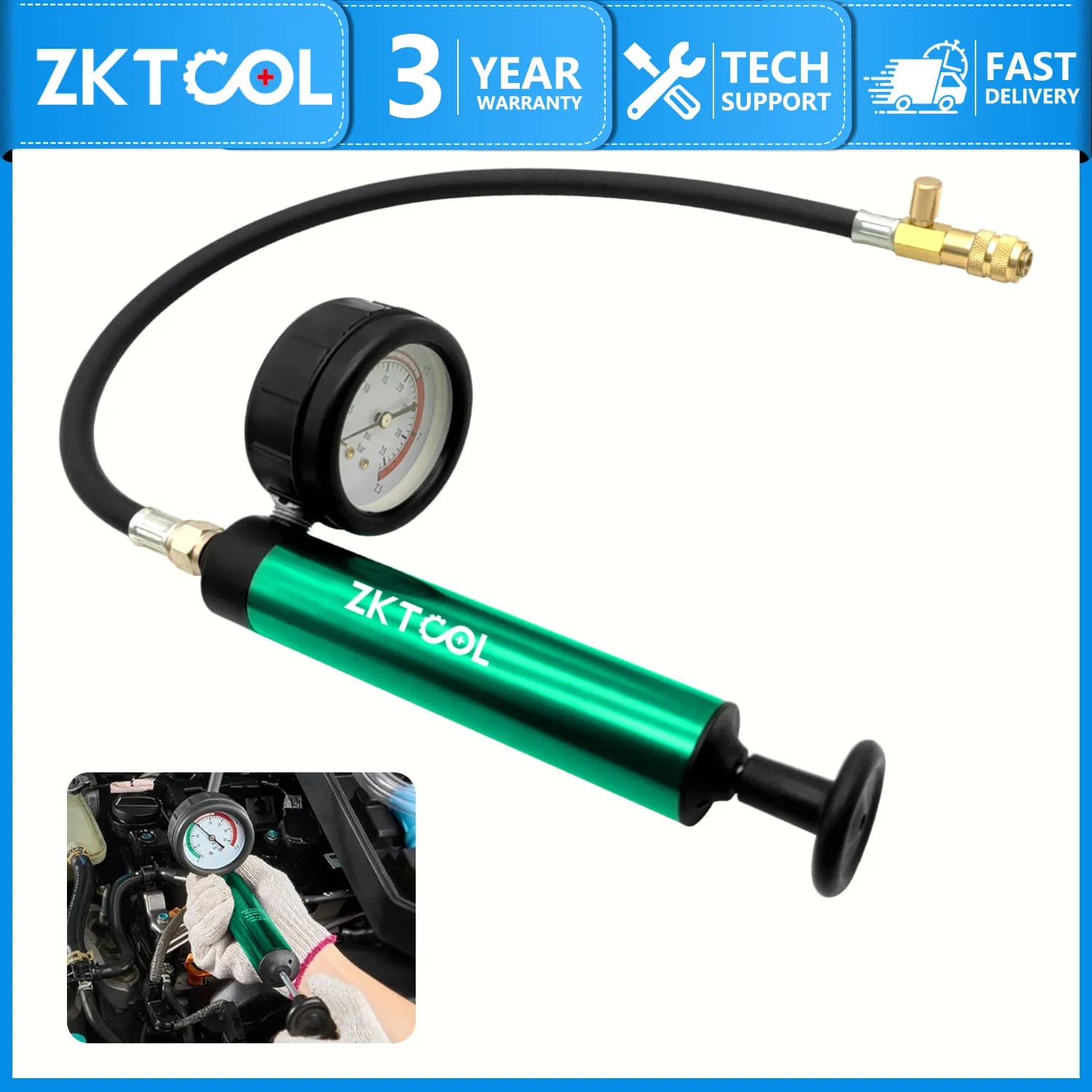 Aluminum Car Cooling System Radiator Pressure Test Tool, Pressure ...