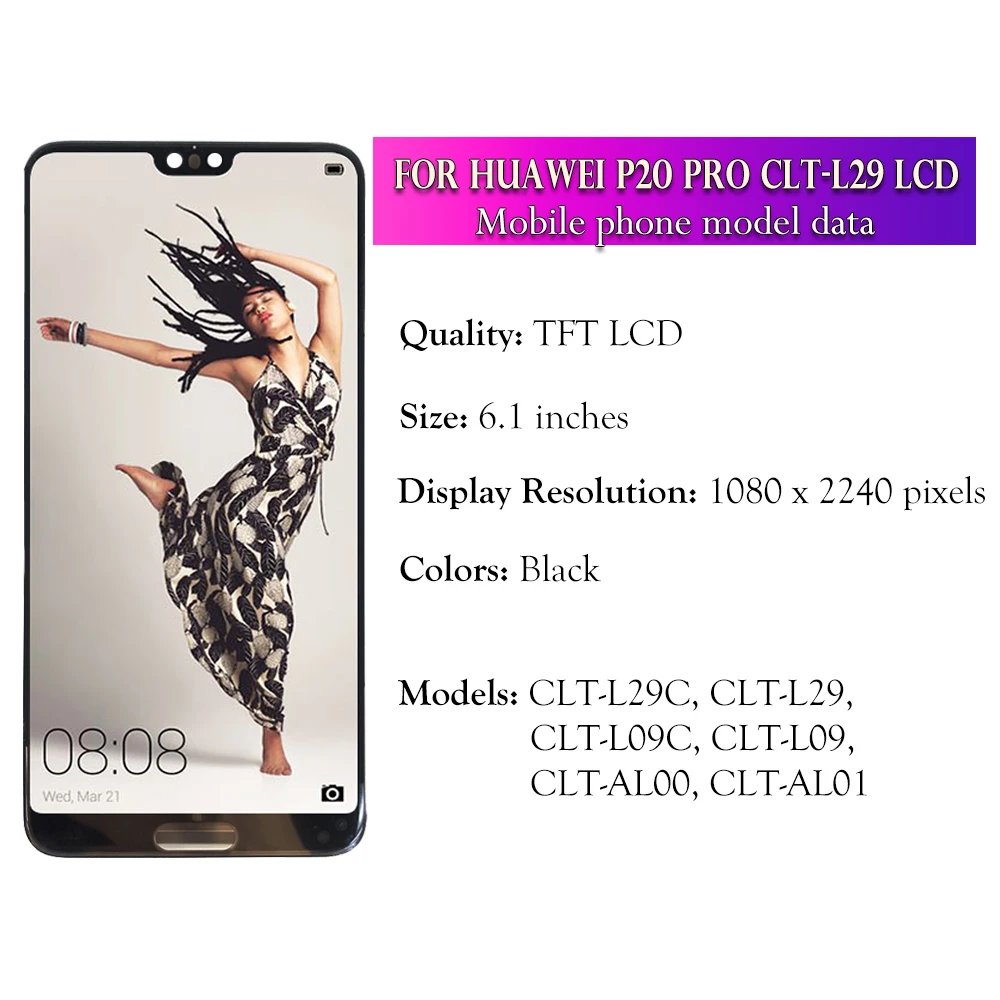 Fujifilm X-T20 DISPLAY+TOUCH SCREEN+TASTO +FRAME CORNICE PER HUAWEI P20 ...