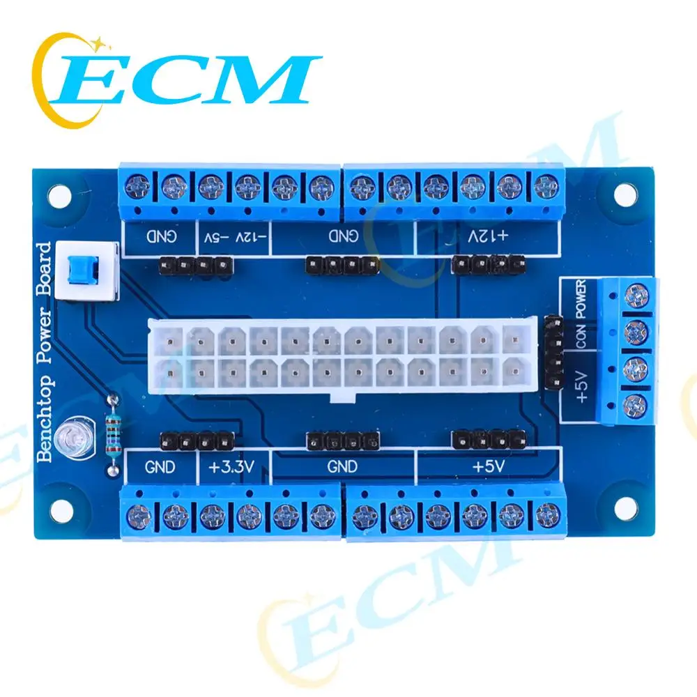 24/20Pin DC Power Adapter Board Module for ATX Adapter Power Breakout ...