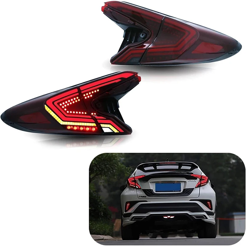 LLevo Sequential Animation Brake Rear Lamp Assembly LED Tail Lights For ...