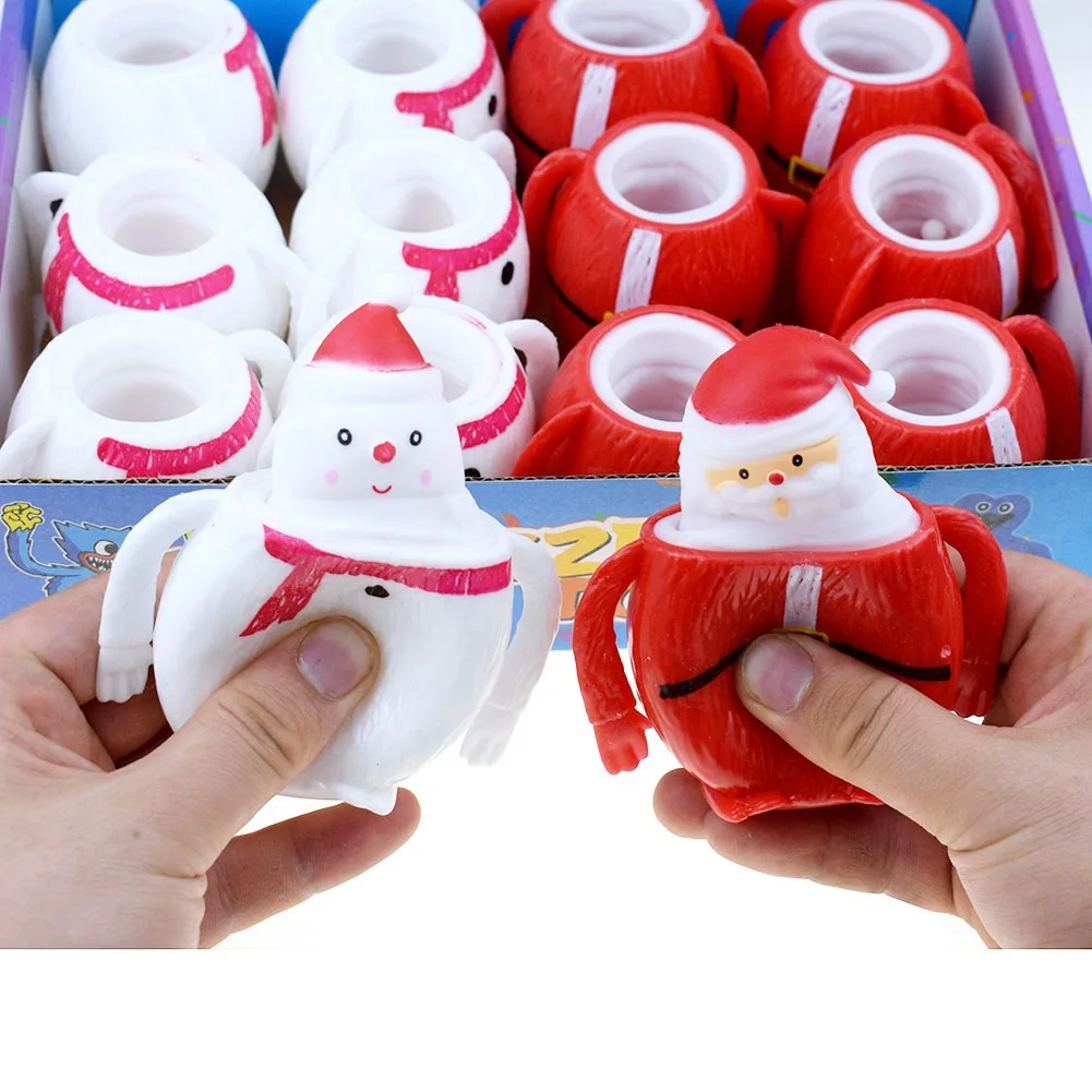 NEW Kids Cute Santa Boy Squeeze Cup Decompress Snowman Cup Creative ...