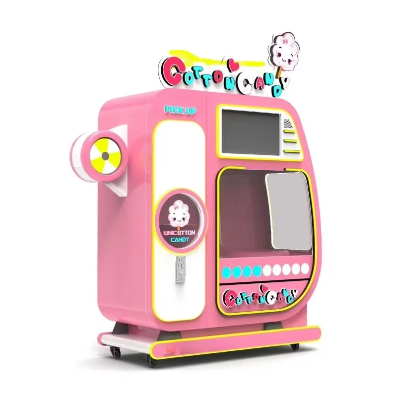 Sugar Cotton Vending Machine New Cotton Candy Machine Indoor Use Credit ...