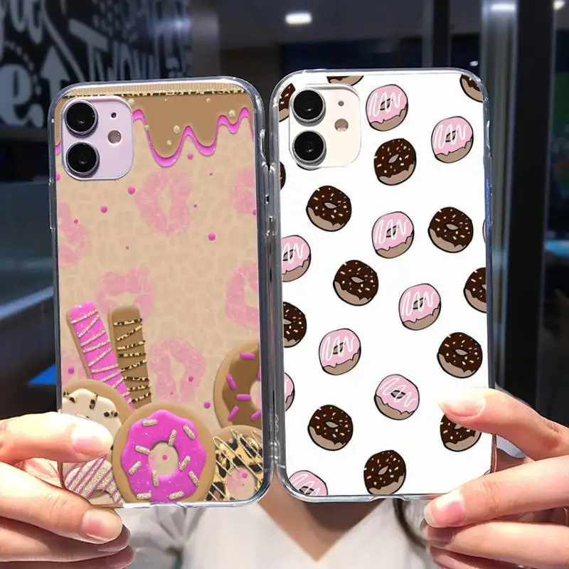 Transparent Donut Case Iphone | Iphone 12 Phone Case Donut | Iphone 11 ...