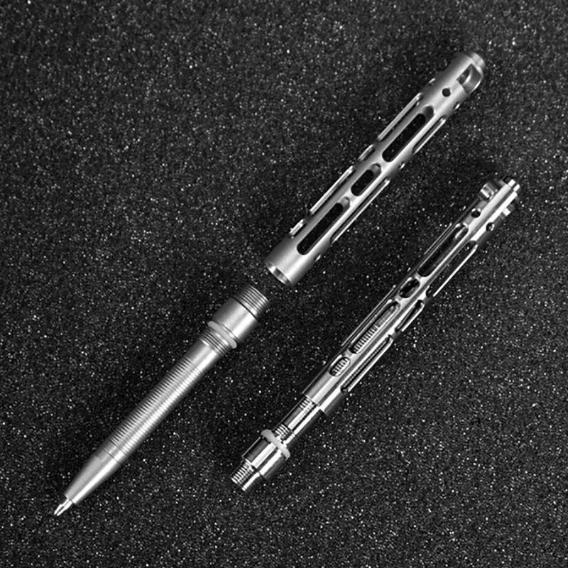 Titanium-TC4-Mini-Tactical-Pen-Self-Defense-Outdoor-Tool-Keychain ...