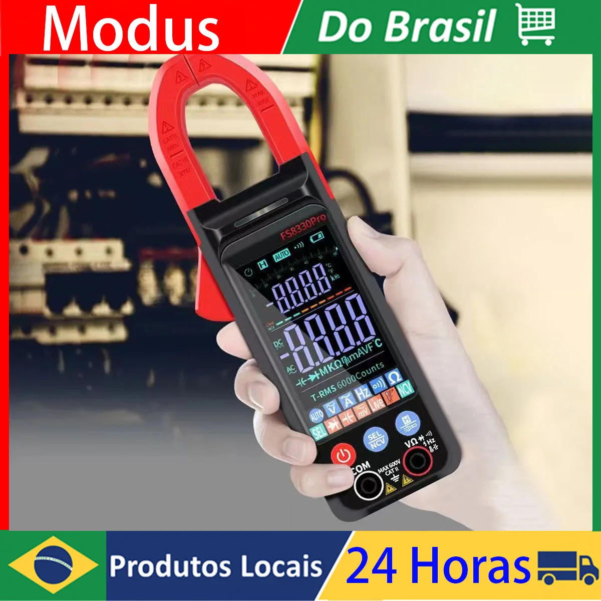 DC-e-AC-Corrente-Digital-Clamp-Meter-tela-de-LCD-testador-de-tens-o ...
