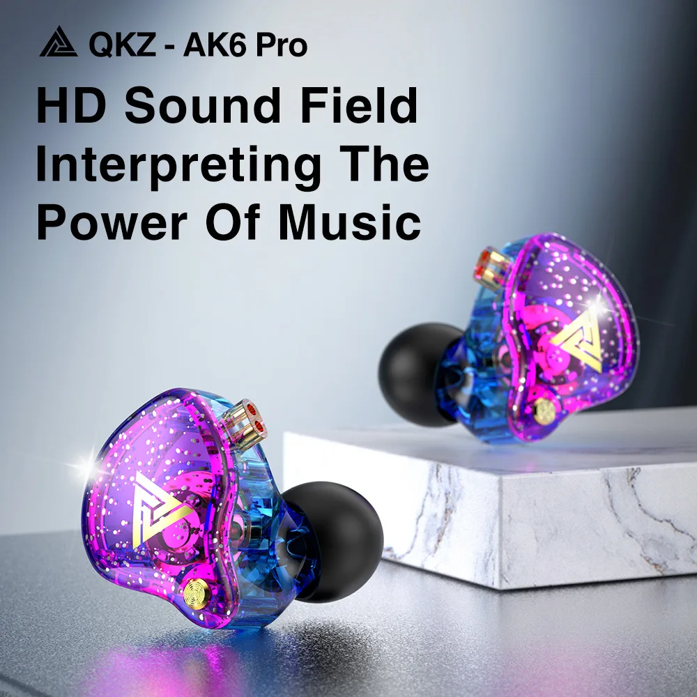 KZ EDX PRO Qkz ak6 pro headphones hifi fever heavy bass in-ear wired ...