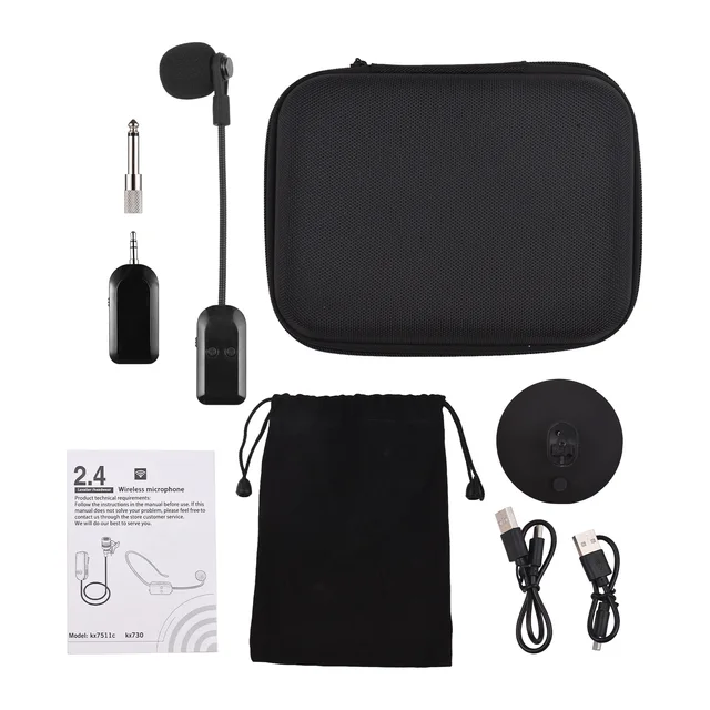 2.4G Condenser Microphone 2.4G Wireless Instrument Microphone With ...