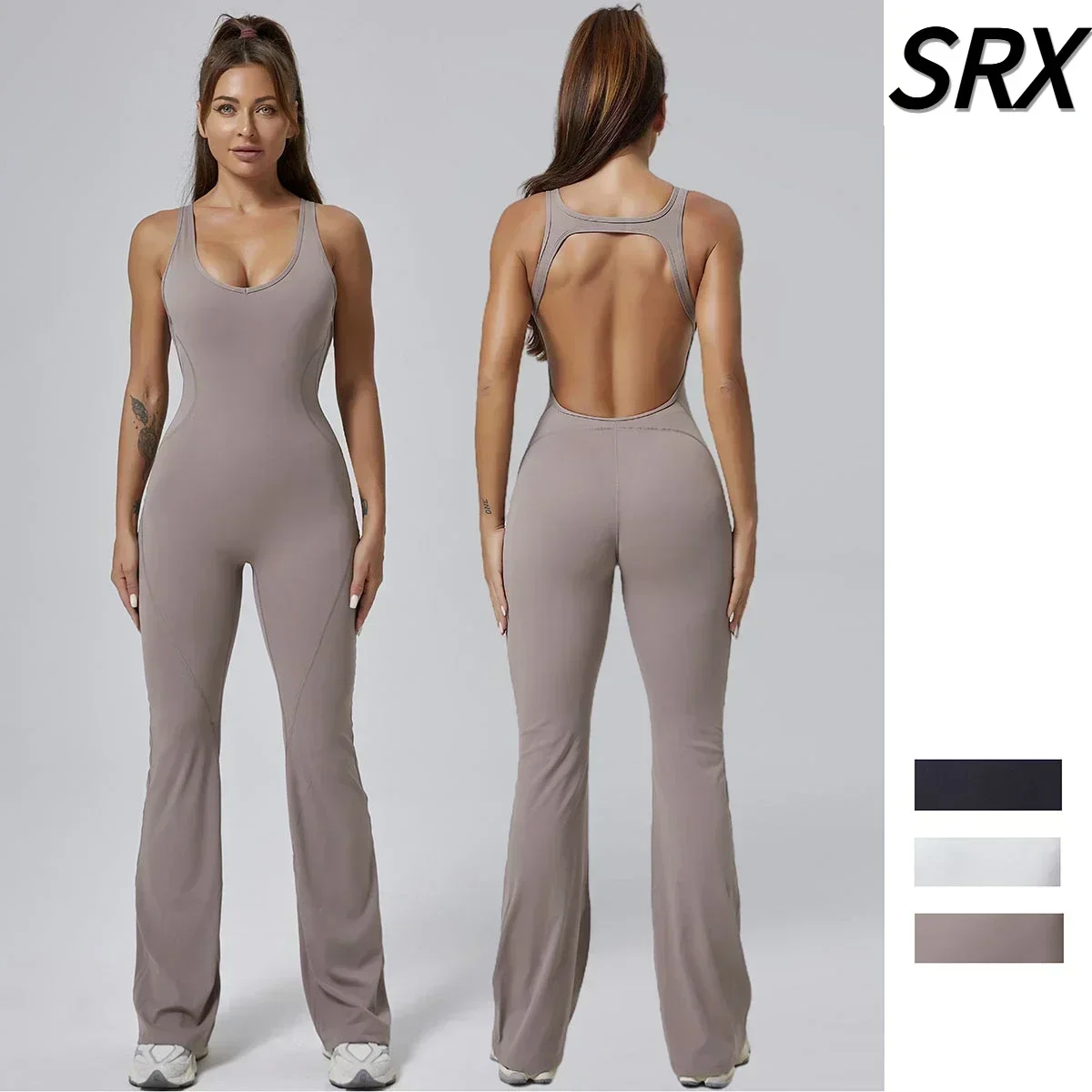 Seamless-Yoga-Jumpsuits-Sports-Fitness-Peach-Hip-lifting-Tight-Flared-Pants-Backless-One-piece ...