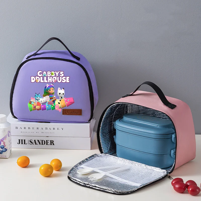 Gabby-Dollhouse-Lunch-Bag-Kid-Fresh-keeping-Tote-Handbag-Girl-Insulated ...