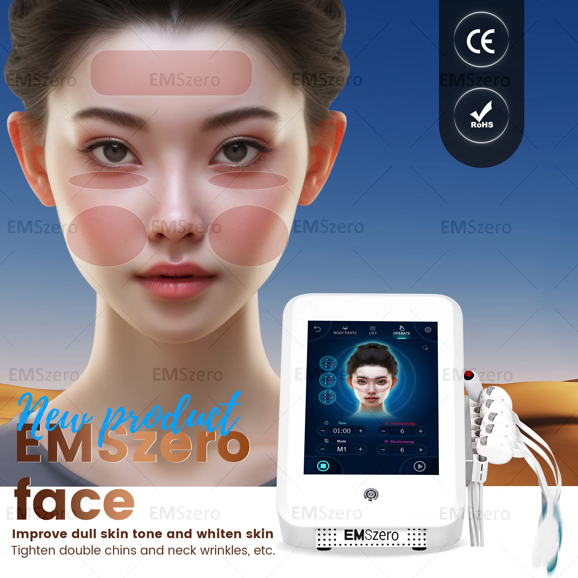 Professional-Facial-Electrostimulation-Emrf-Face-Ems-RF-Face-Lifting ...
