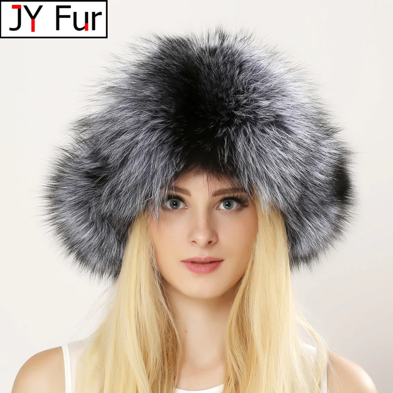 Reci-n-llegado-sombrero-de-piel-para-mujer-piel-de-zorro-de-mapache ...