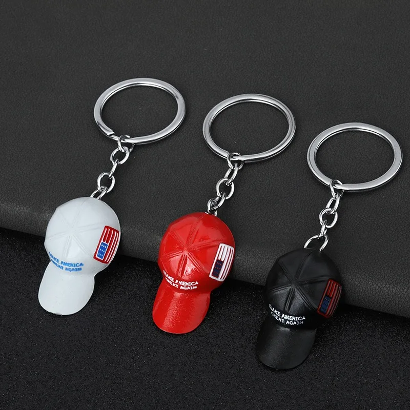 Hiphop Rock Baseball Cap Keychain Unisex 3 Colors Schoolbag Car Key ...