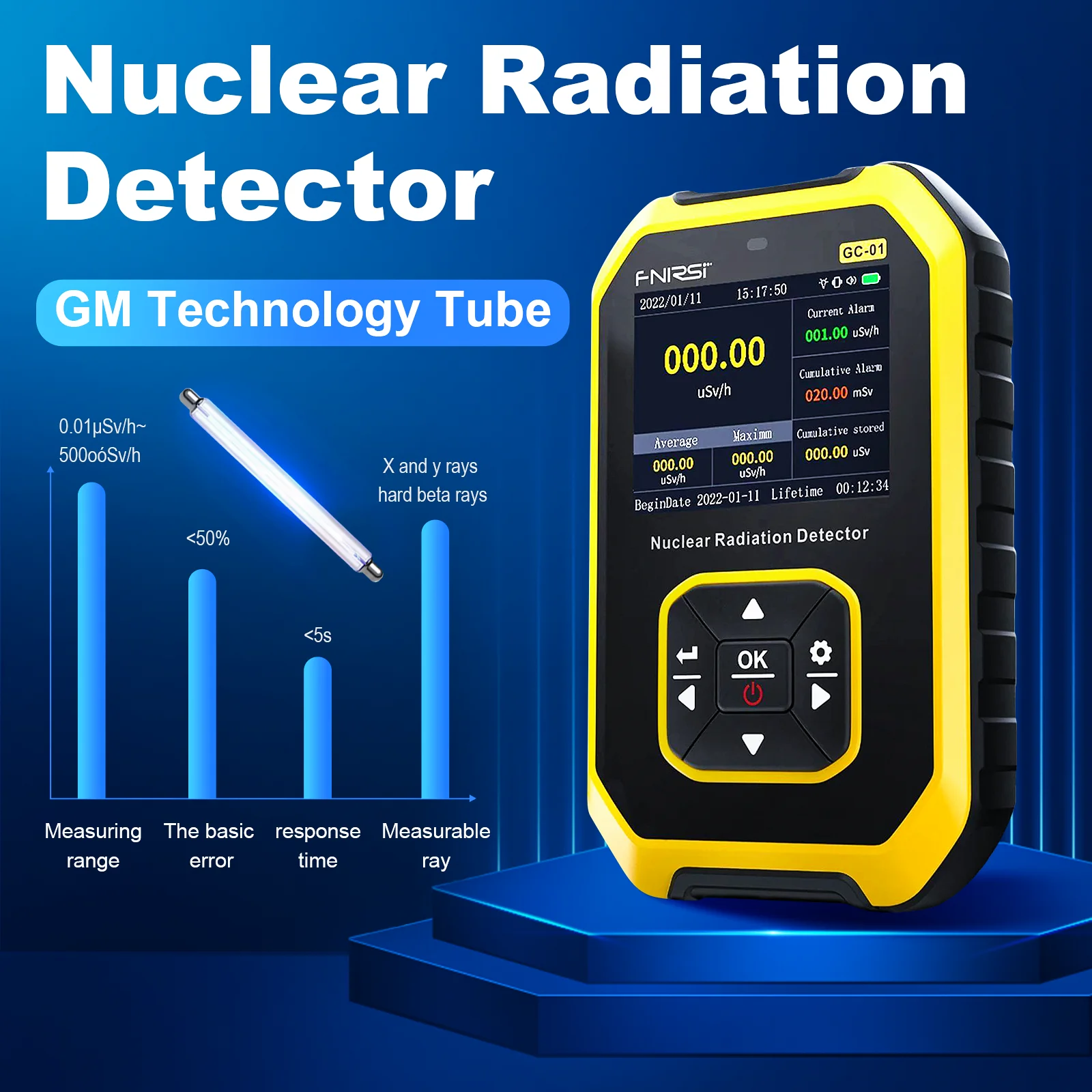 GC01-Geiger-Counter-Nuclear-Radiation-Detector-Professional-Marble ...