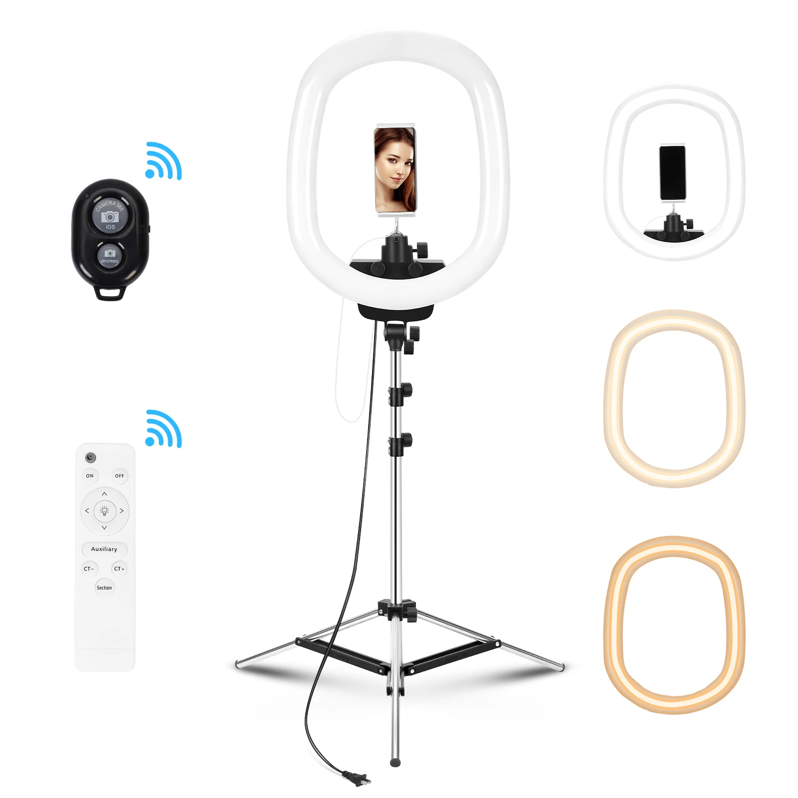 Professional-18-Inch-480pcs-Leds-50w-Photo-Light-Ring-Lamp-Dimmable ...