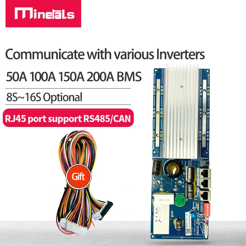 Inverter Bms 8s-16s 50a 100a 150a 200a Smart Bms Can Communicate With ...