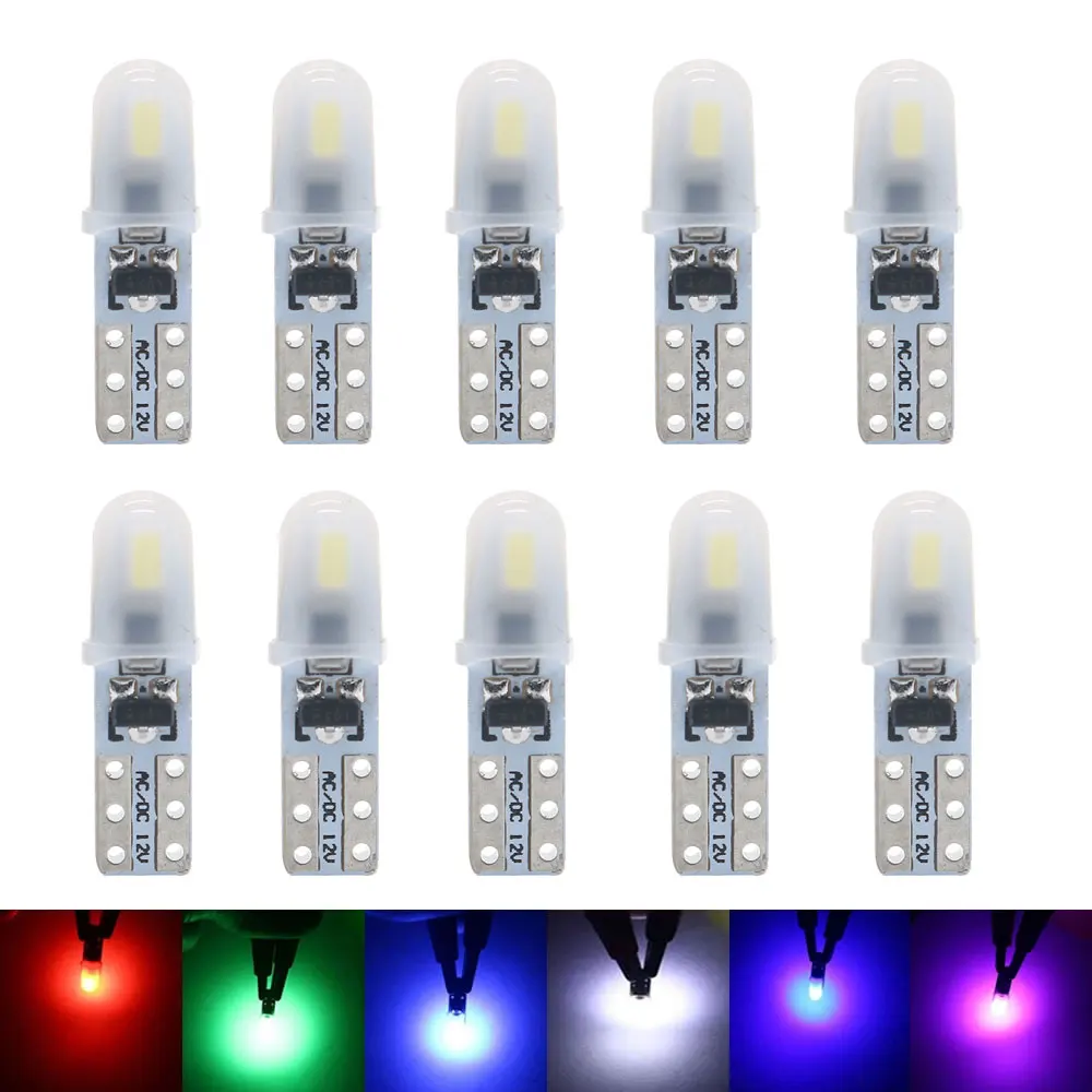 10Pcs-T5-Auto-Car-Dashboard-Lights-2-3014-SMD-Reading-Instrument-Panel ...