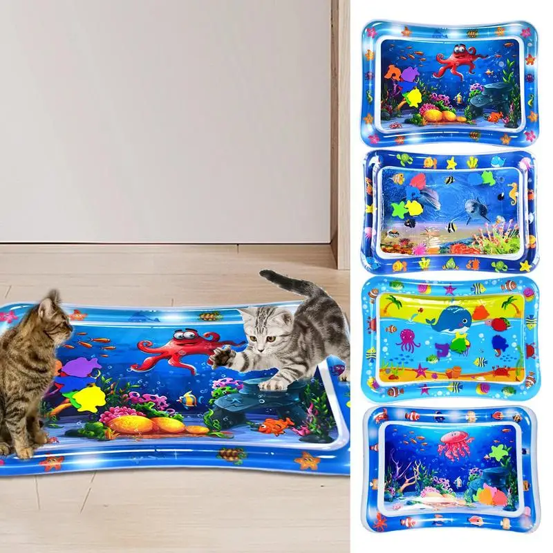 Thickened-Water-Sensory-Mat-Summer-Water-Play-Pad-Tummy-Mat-For-Cat-And ...