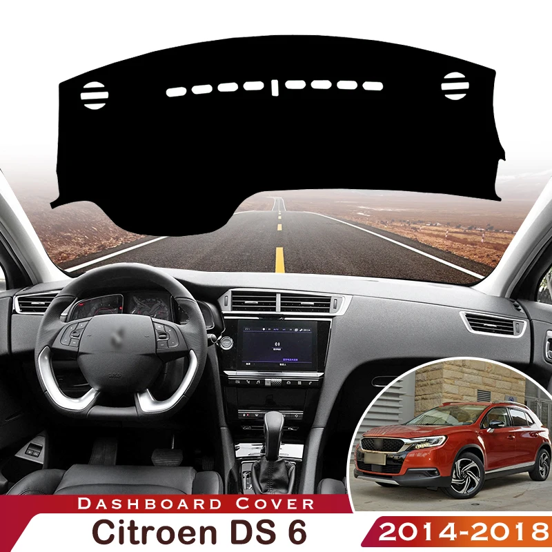 For Citroen DS 6 DS6 2014 2018 Automobile Dashboard Mat Dash Pad Carpet Anti UV Anti slip Car ...