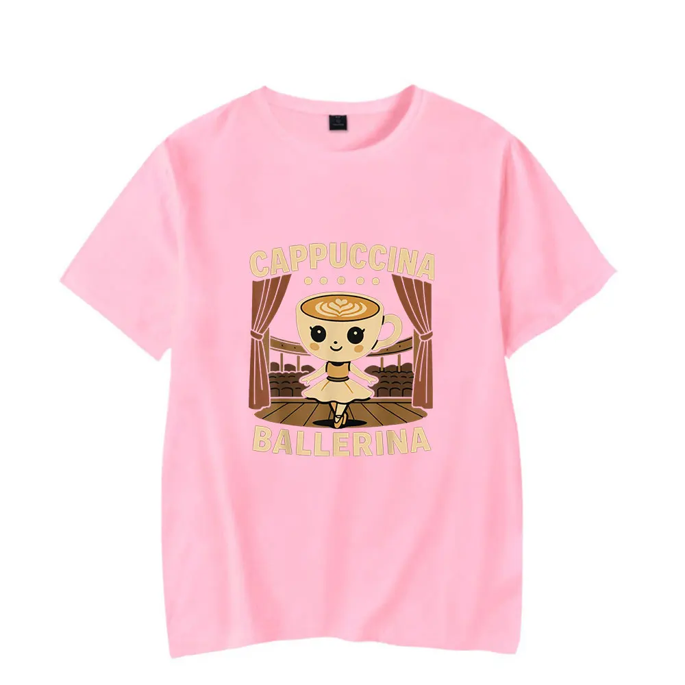 Ballerina Cappuccina Merch Short Sleeve T Shirt Unisex Sport Pullover ...