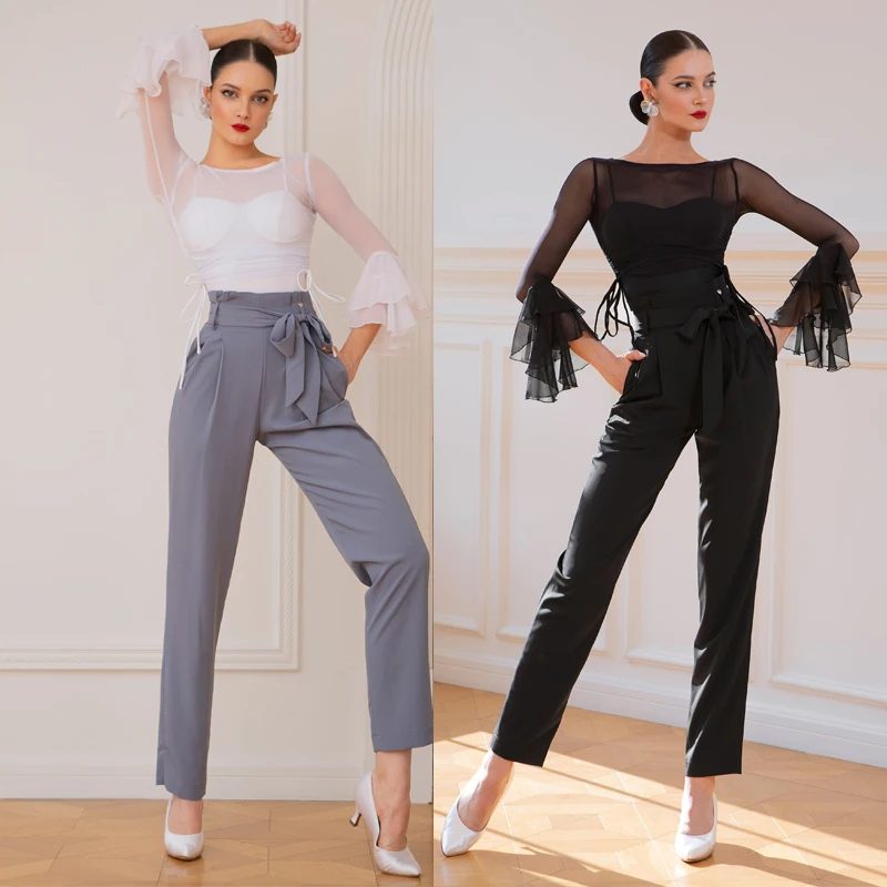 Adults-Ballroom-Dance-Professional-Clothes-Women-Sleeveless-Latin-Top ...