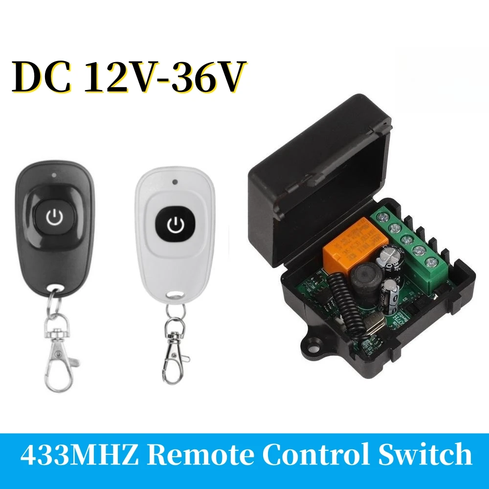 DC-12V-24V-36V-433-MHz-Remote-Control-Wireless-Switch-1-CH-rf-Relay ...