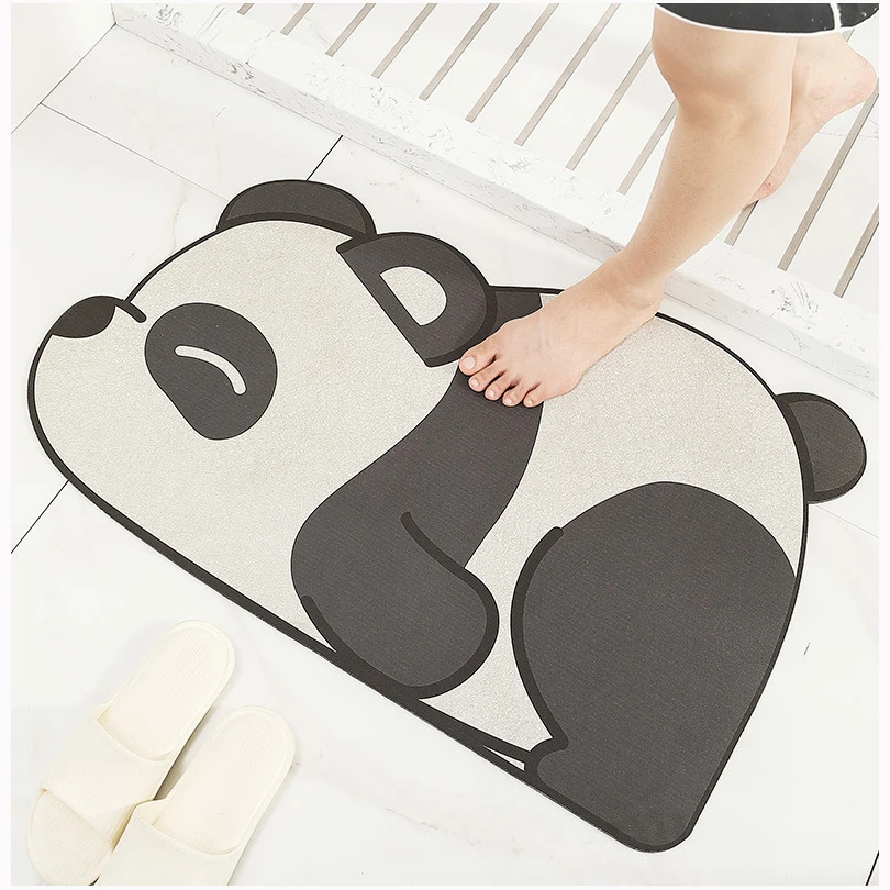 Quick-Drying-Cute-Cat-Dog-Panda-Bath-Mat-Super-Absorbent-Anti-Slip ...