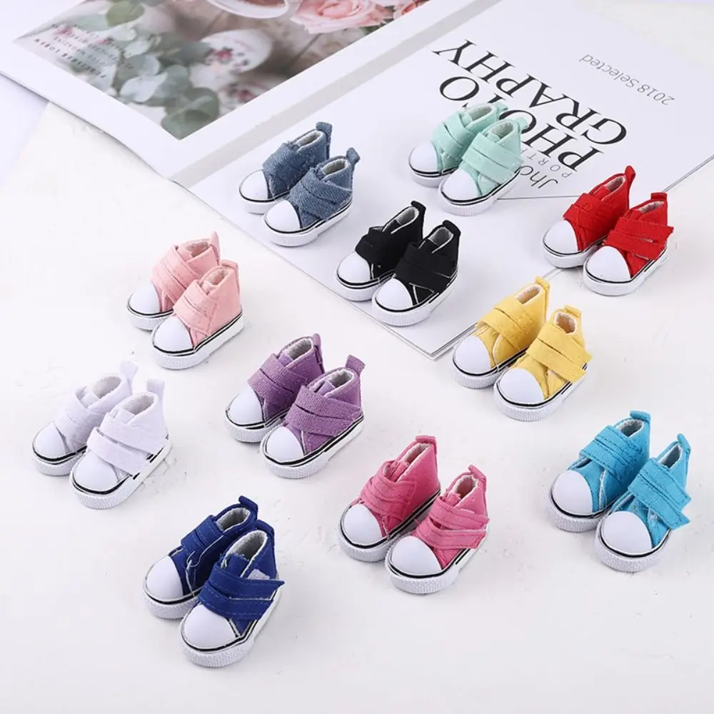 1 Pair Fashion 5cm Length Doll Shoes 1/6 Scale Mini Sneakers Denim ...