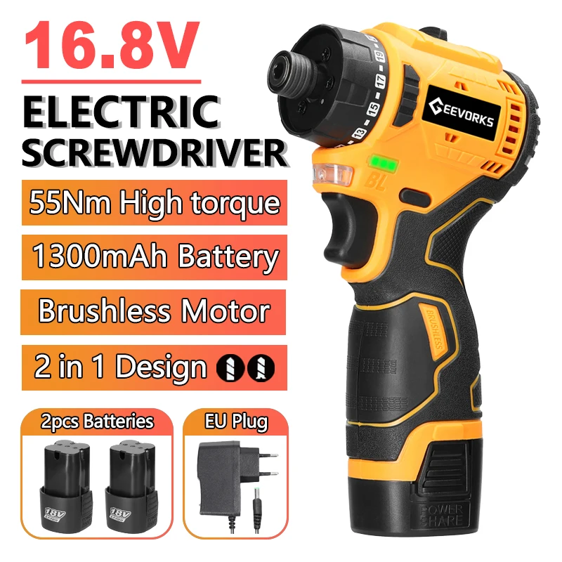 16-8V-Brushless-Motor-Electric-Screwdriver-Wireless-Driver-Machine ...