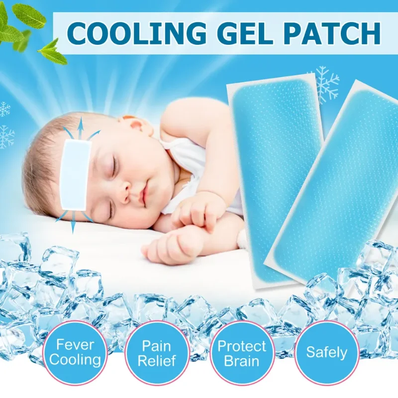 2-10-20Pcs-Baby-Cooling-Patches-for-Fever-Discomfort-Pain-Relief-Kids ...