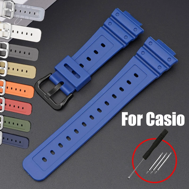 16mm-Silicone-Strap-for-Casio-DW-5600-DW-6900-GA-2100-Rubber-Watchband ...