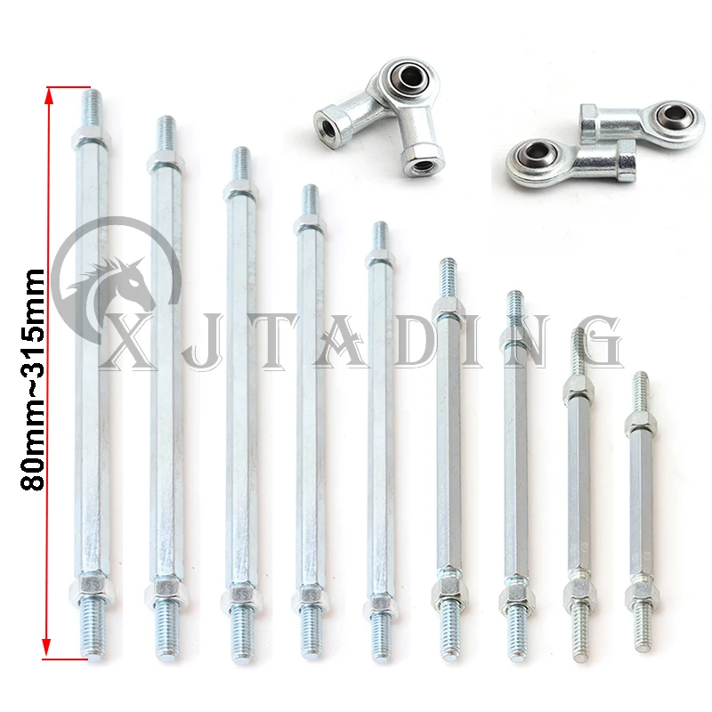 80 280mm Steering Tie Rod kit Ball Joint M8 Ball Joiner Bolt Tie Rod ...
