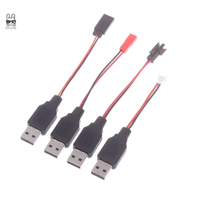 RC USB Charging 3.7V Lithium Battery Charger Cable USB To JST /SM ...