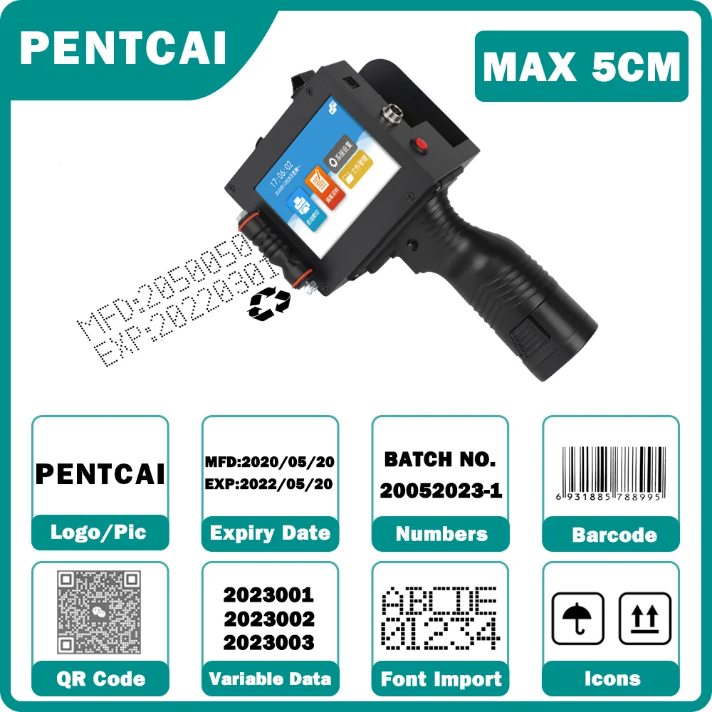 5CM-Handheld-Inkjet-Printer-Gun-For-QR-Bar-Batch-Variable-Numbers-Logo ...