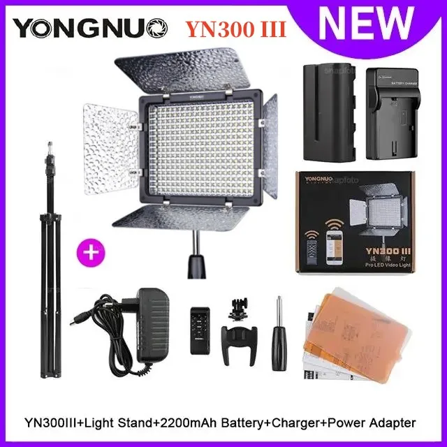 YongNuo-YN300-III-YN300III-3200k-5500K-CRI95-Camera-Photo-LED-Video ...